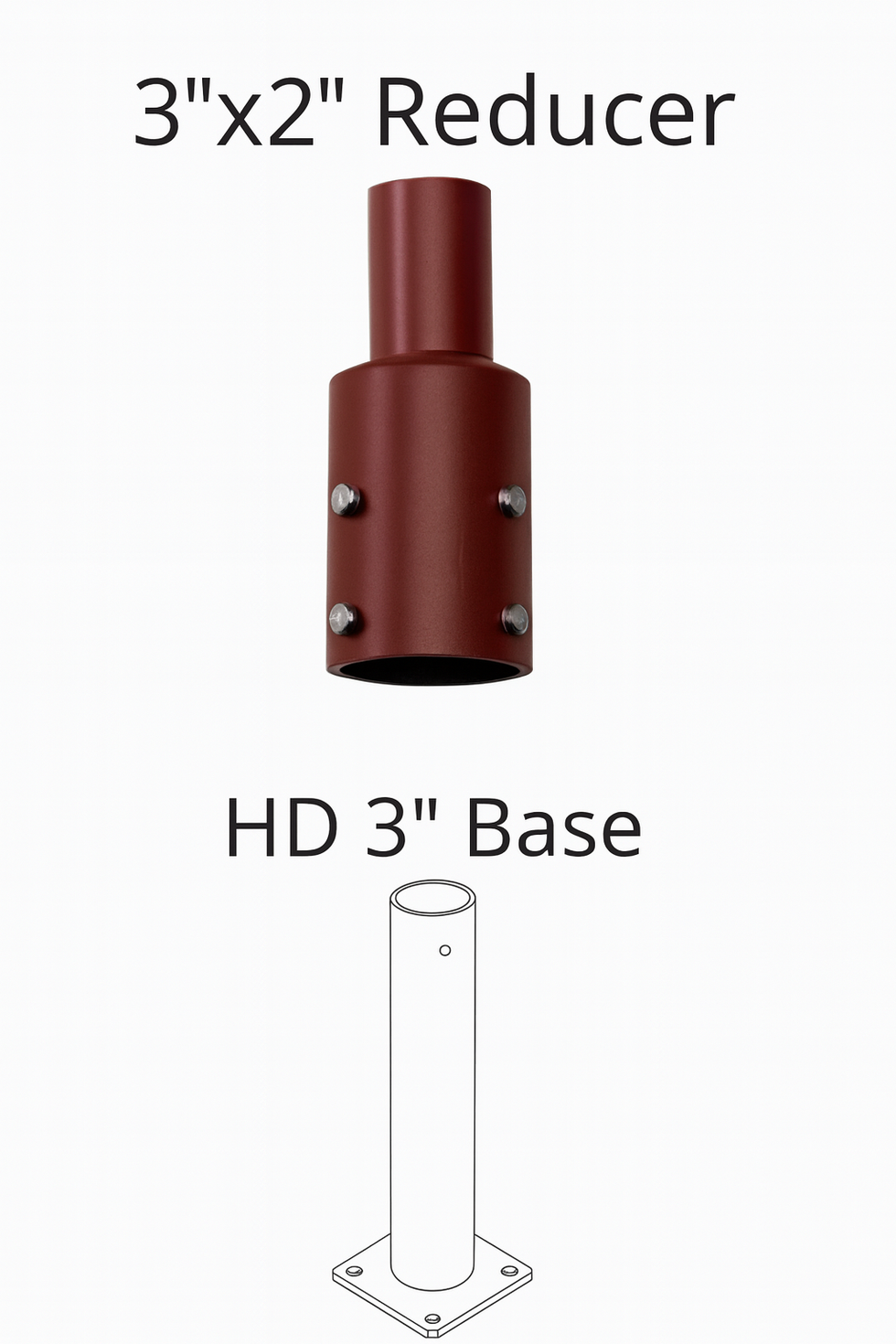 PGPBH Aluminum Light Poles with Reducer and HD Base (HIBHTAR SERIES ...
